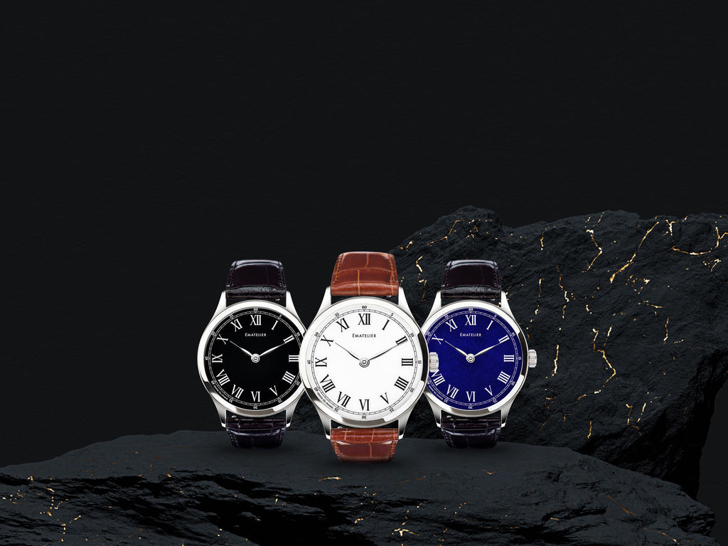 Luxury hand crafted enamel dial watches by Ématelier